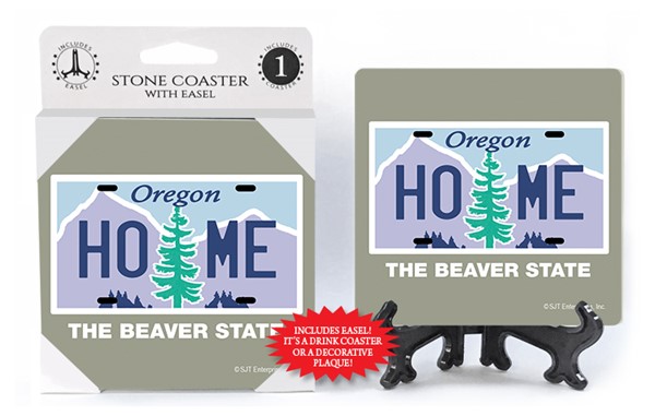 Wholesale state table coasters with absorbent stone