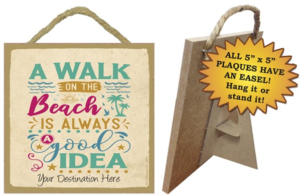 Wholesale Beach Wood Plaques